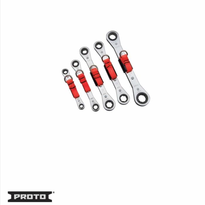 Jual Ratcheting Wrench Set 5 Piece Double Box Metric Tether-Ready - 6 ...