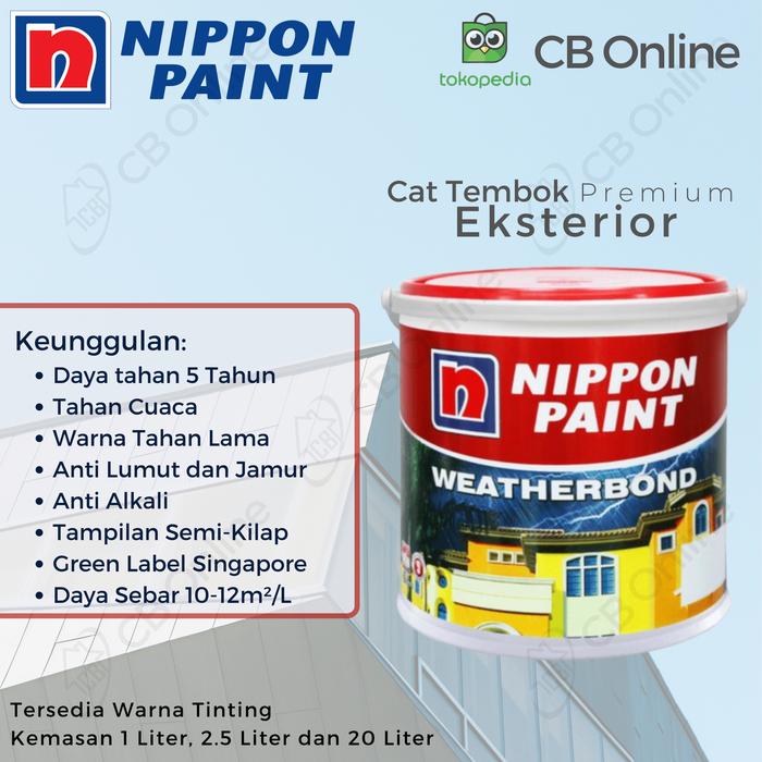 Jual CAT TEMBOK NIPPON PAINT BLUE BUTTON NP PB 1560T - Weatherbond ...