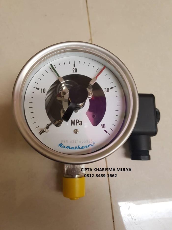 Jual pressure gauge contact switch ARMATHERM 4" stainless 0-40MPa full ...