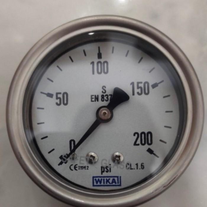 Jual Pressure gauge wika 2,5" inch 0-200 Psi drat 1/4 brass NPT payung - Jakarta Barat - ERA ...