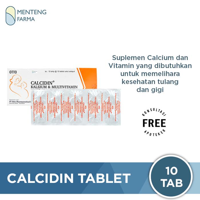 Jual Calcidin 10 Tablet - Suplemen Kalsium Tulang dan Gigi - Jakarta ...