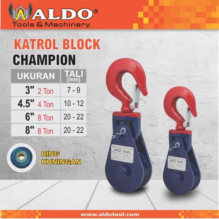 Jual KATROL CHAMPION WITH HOOK MERK ALDO - 3" 2 Ton - 4.5" 4 Ton - Kota ...