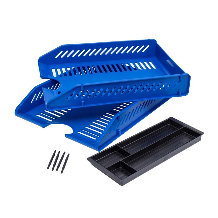 Jual Bantex Letter Tray Rak Susun Kertas Dokumen - Blue - Kota Bekasi ...