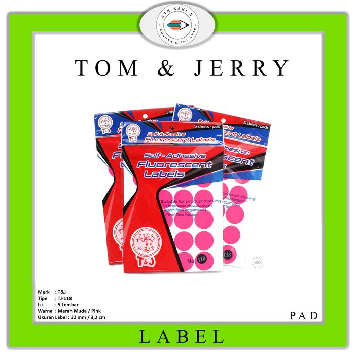 Jual TOM & JERRY - Color Dot Labels 118 Pink - Pad - Jakarta Utara ...