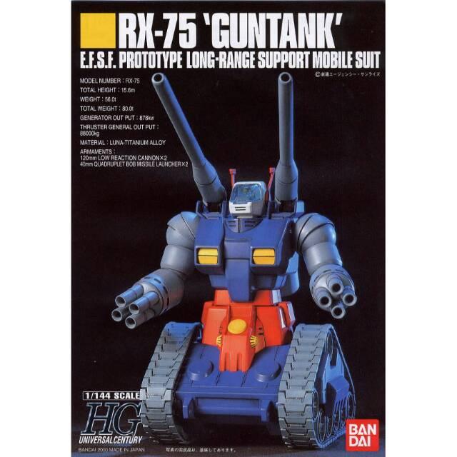 Jual Bandai HG 1144 Gundam RX 75 Guntank gun tank operation V Rx 78 2 ...