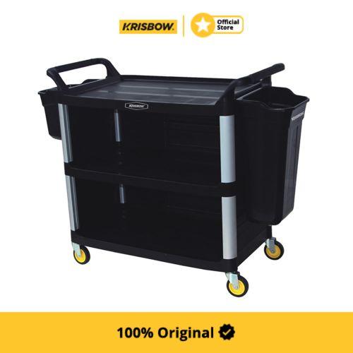Promo Krisbow Rak Troli 3 Tingkat Trolley Dengan Ember - Hitam Cicil 0% ...