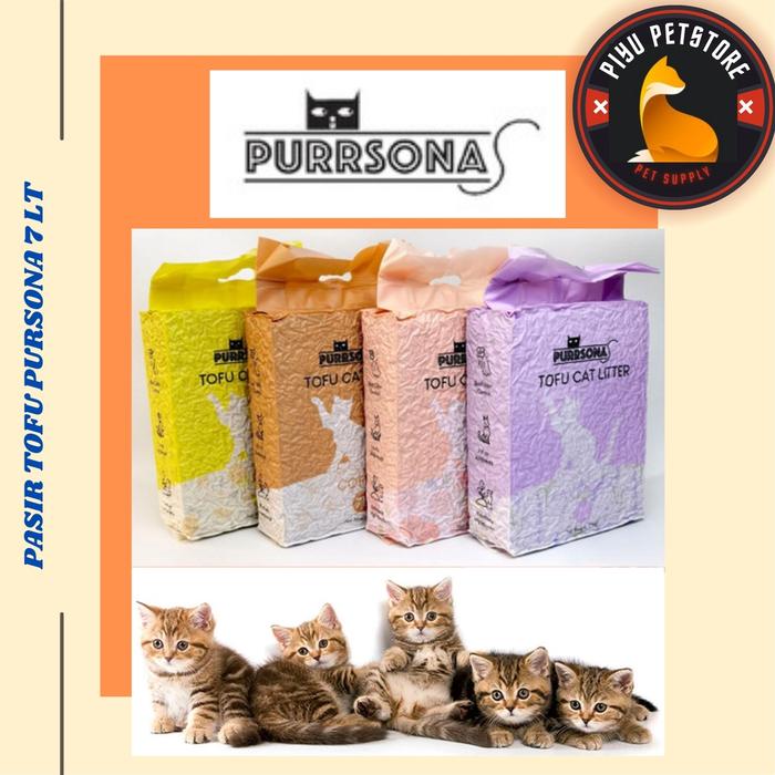 Jual Pasir Tofu Purrsona P remium Cat Litter 7 Liter- PASIR TOFU ...