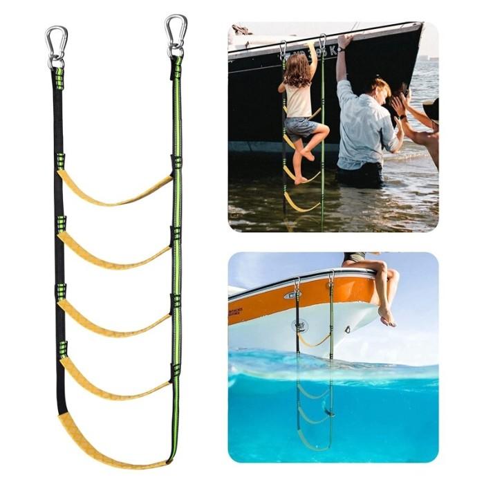 Jual Portable Inflatable Boat Boarding Rope Ladder Assist Boat Kayak ...