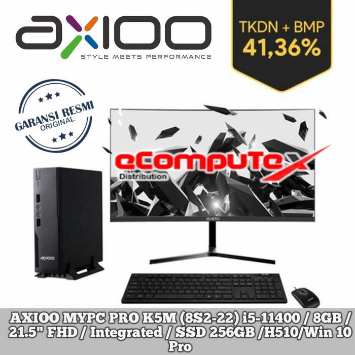 Jual MINI PC AXIOO MYPC PRO K5M (8S2-22) I5 8GB 256GB 21.5" FHD TKDN ...
