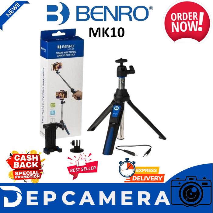 Jual Benro MK10 Smart Mini Tripod Tongsis for HP & Action Cam - Jakarta ...