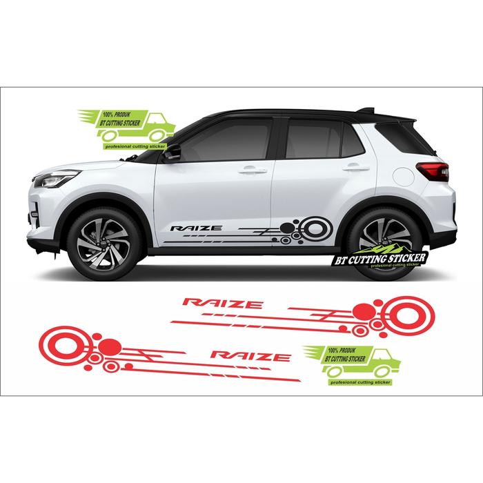 Jual sticker mobil raize stiker minimalis mobil raize stiker toyota ...