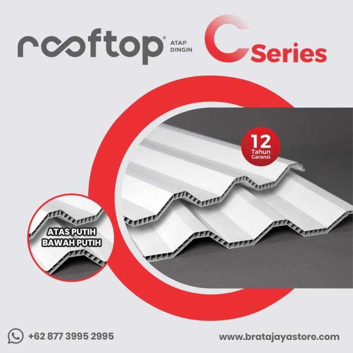 Jual Atap uPVC Rooftop Panjang 1 Meter C Series Putih Abu Dof 2 layer ...