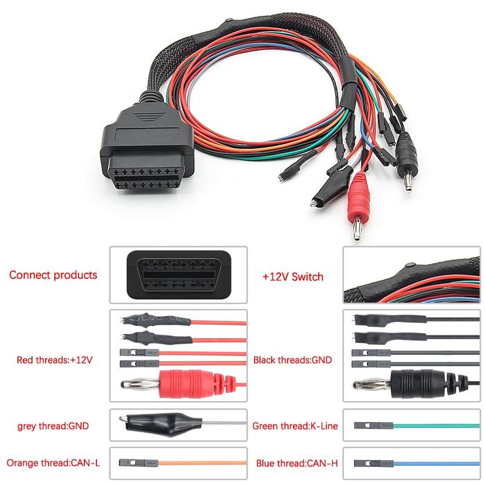 Jual OBD Breakout Tricore Cable ECU Bench Pinout Cable OBD2 Diagnostic ...