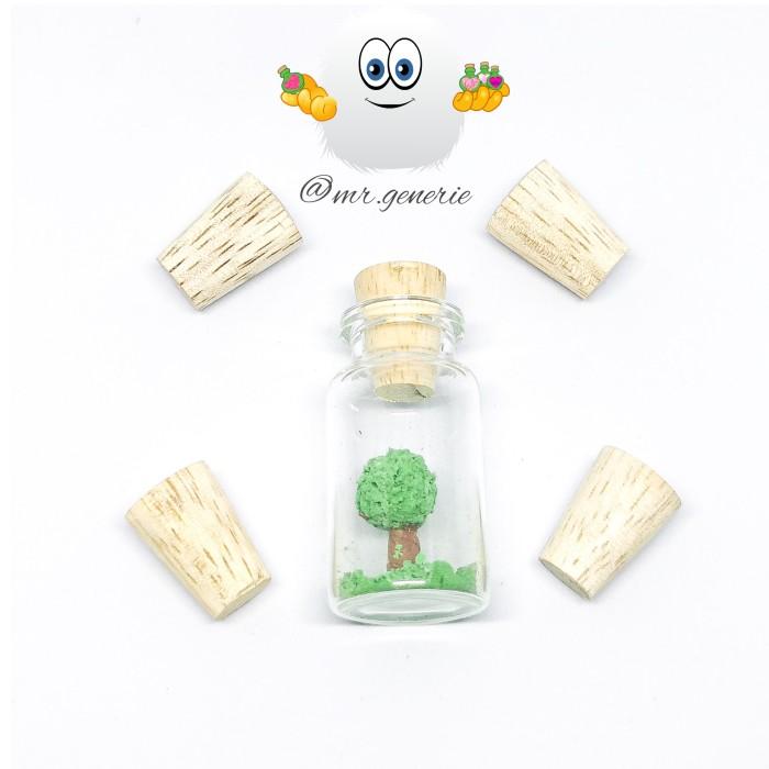 Jual Tutup Botol Kaca dari kayu / coklat muda / Bottle Cork tabung ...