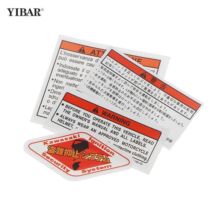 Jual Motorcycle Decals Fuel Tank Cap Sign Key Tank Decal Warning Sign ...