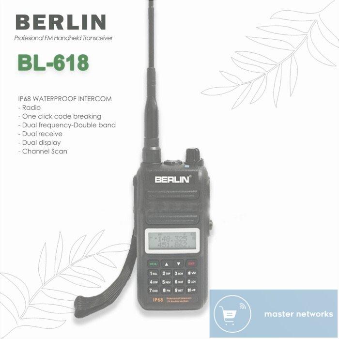 Jual Berlin BL-618 Walkie Talkie HT Hidden LCD 199 Channel - Jakarta Pusat - Master Networks ...