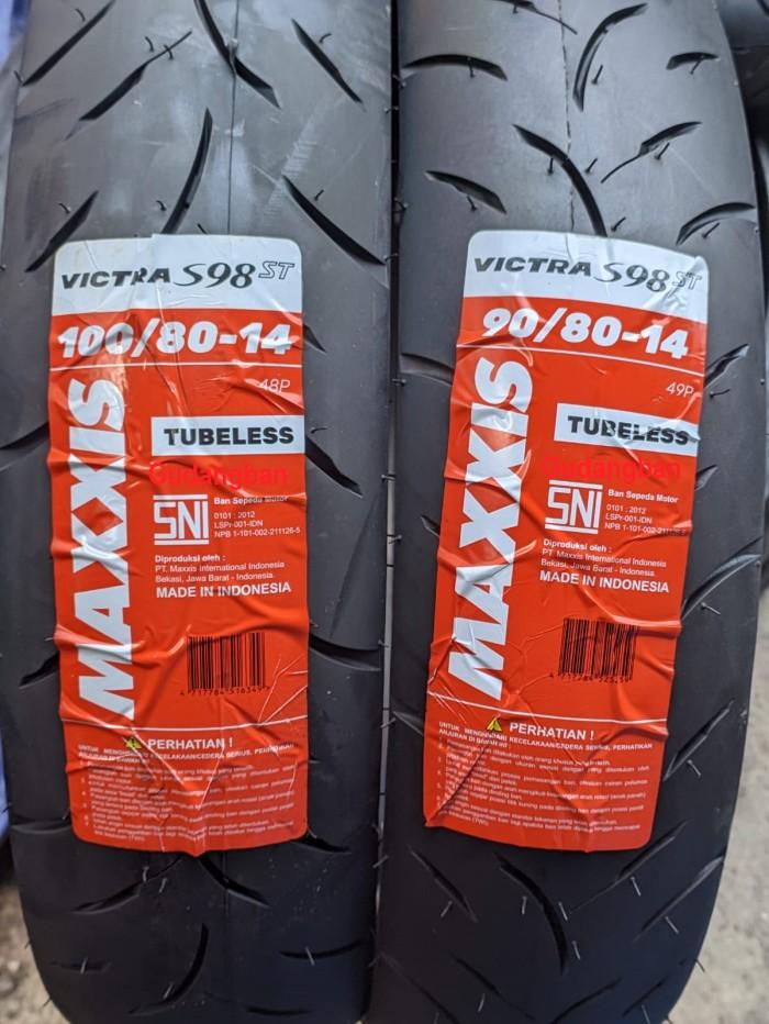 Jual Paket Maxxis Victra 90 80 14 dan 100 80 14 Ban motor Matic ...