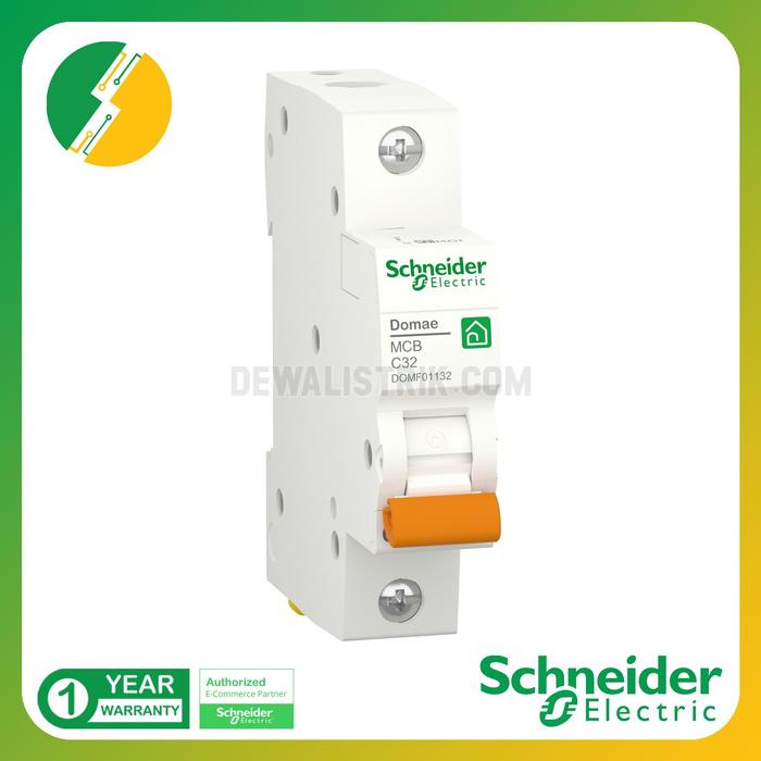 Jual Schneider NEW Domae MCB 1P C 32A 6kA (DOMF01132) - Jakarta Pusat - Dewa Listrik | Tokopedia