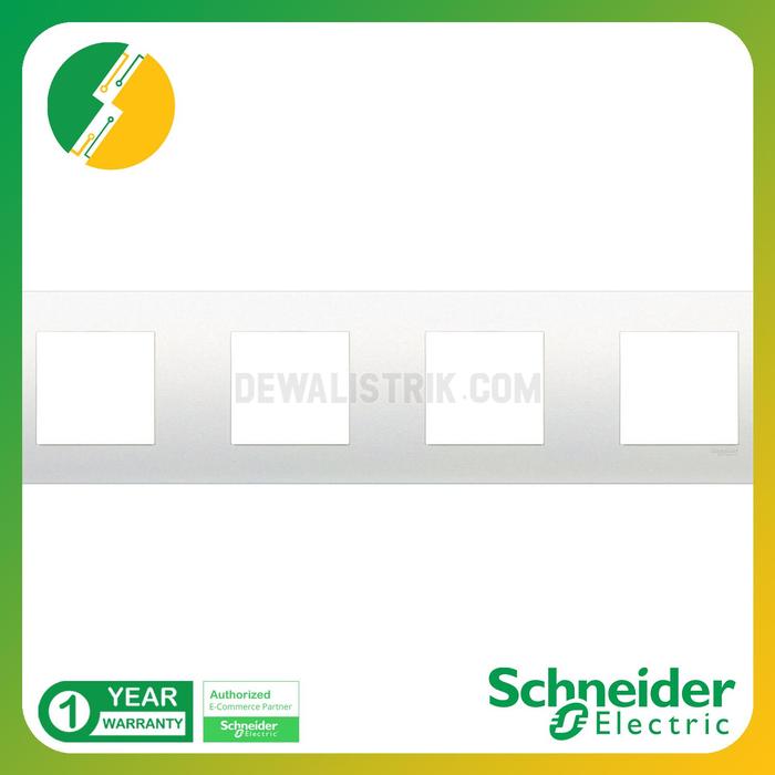 Jual Schneider Quadruple gang surround cover frame - 344H x 86H ...