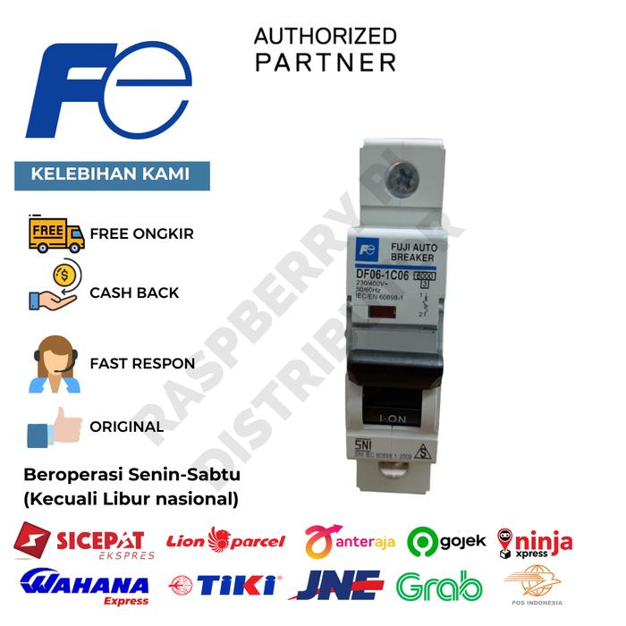 Jual FUJI ELECTRIC MINIATURE CIRCUIT BREAKER MCB 2P 6A DF06-2C06 ...