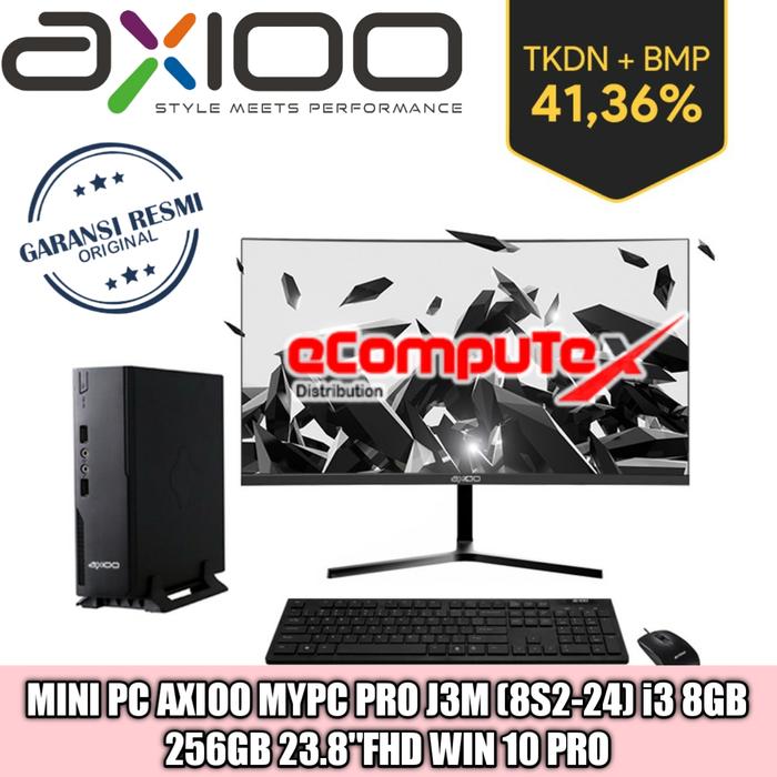 Jual MINI PC AXIOO MYPC PRO J3M (8S2-24) i3 8GB 256GB 23.8"FHD TKDN ...
