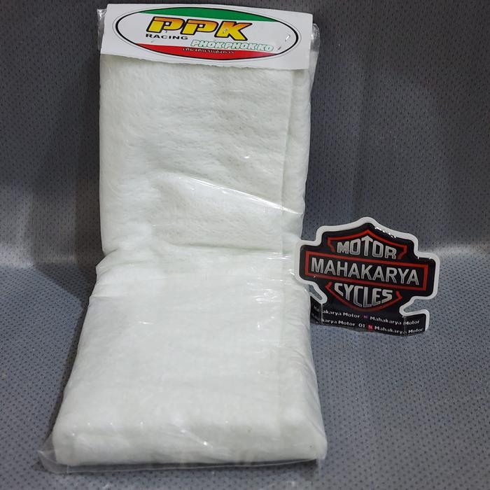 Jual GLASSWOOL RACING GASBUL ANTI BAKAR GLASWUL GLASWOL PUTIH - Jakarta ...