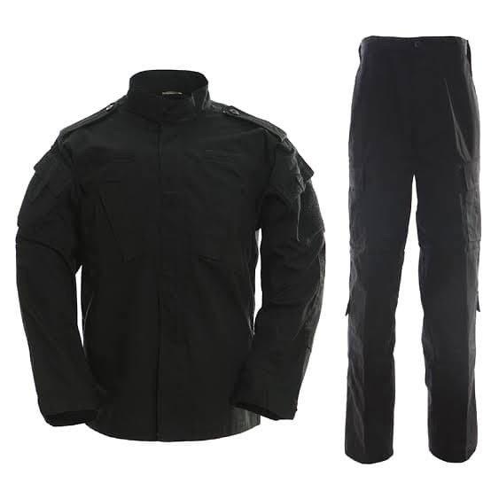 Jual Seragam Combat Suit BDU Set Airsoft Tactical Full Black Hitam ...