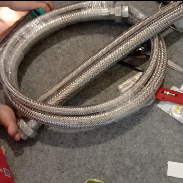 Jual Flexible Hose 1/2"inch X 400mm connector watermur stainless 304 ...