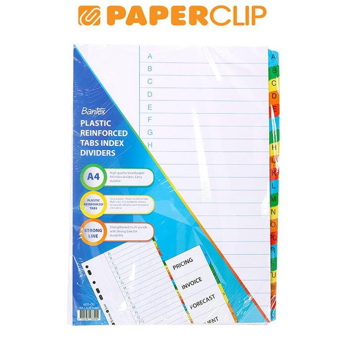 Jual PEMBATAS FILE / DEVIDER BANTEX 6233 A4 A-Z - Jakarta Selatan ...