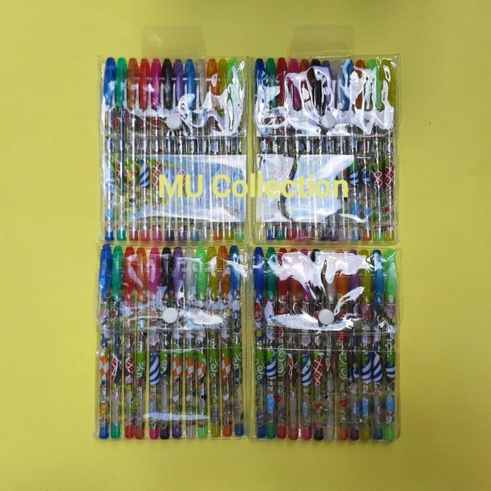 Jual Pena gliter tinta warna warni Pen 12W fancy [12 pcs] - Kota ...