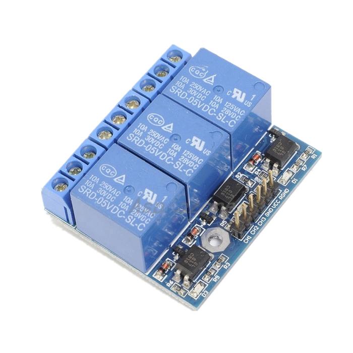 Jual Ready To Ship/Cod Modul Relay 3-Channel Dengan Isolasi Optocoupler ...