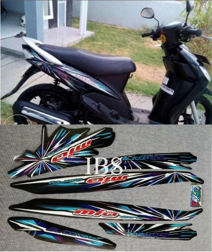 Jual STRIPING MIO HITAM BIRU TAHUN 2008 STIKER ORI YAMAHA - Kab ...