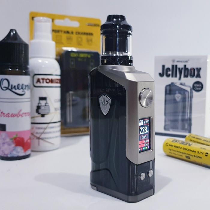 Jual (TERBARU) PAKET OTEN SIAP NGEBUL VAPE MOD RINCOE JELLY BOX KIT RTA ...