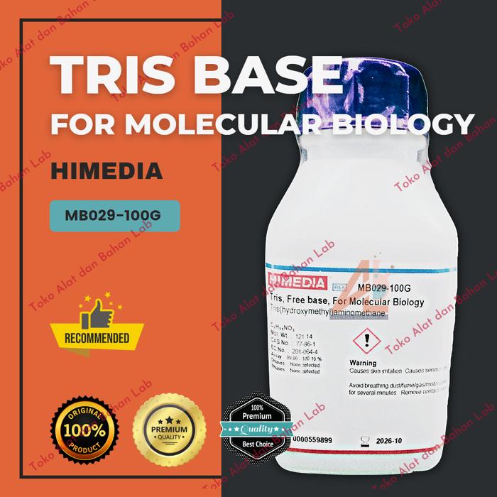 Jual Tris base | C₄H₁₁NO₃, for Molecular Biology, 100 gram - Kab. Bogor ...