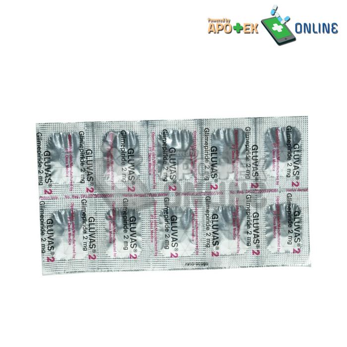 Jual GLUVAS 2MG 1 BLISTER ISI 10 TABLET - Jakarta Selatan - Apotek ...