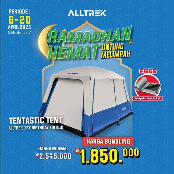 Jual ALLTREK Tenda Camping TENTASTIC Outdoor 1 Bedroom 1 Guest Room ...