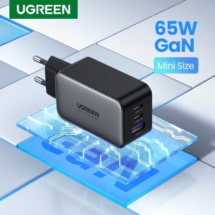 Jual Ugreen 65w GaN Fast Charger with 3 Ports - 10335 - Jakarta Pusat ...