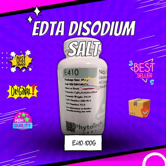 Jual EDTA disodium salt dihydrate | Na2EDTA, 100 gram - Kab. Bogor ...