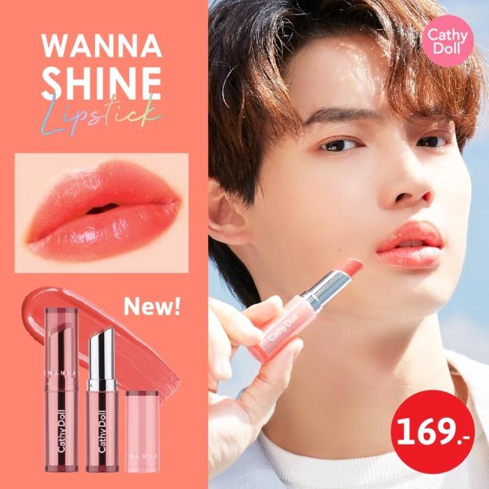 Jual Cathy Doll Wanna Shine Lipstick Win Metawin Thailand Lipstik Di ...