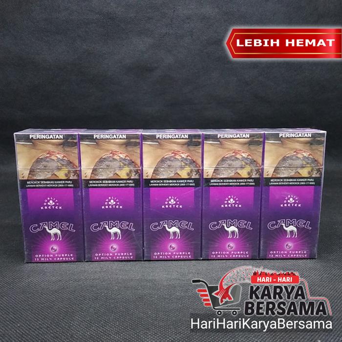 Jual ROKOK CAMEL MILD OPTION PURPLE KRETEK 1 SLOP ISI 10 BUNGKUS X 12'S ...