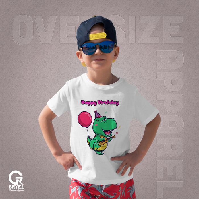 Jual Kaos Oversize Kids Premium Edisi Happy Birthday by Gryel Apparel ...