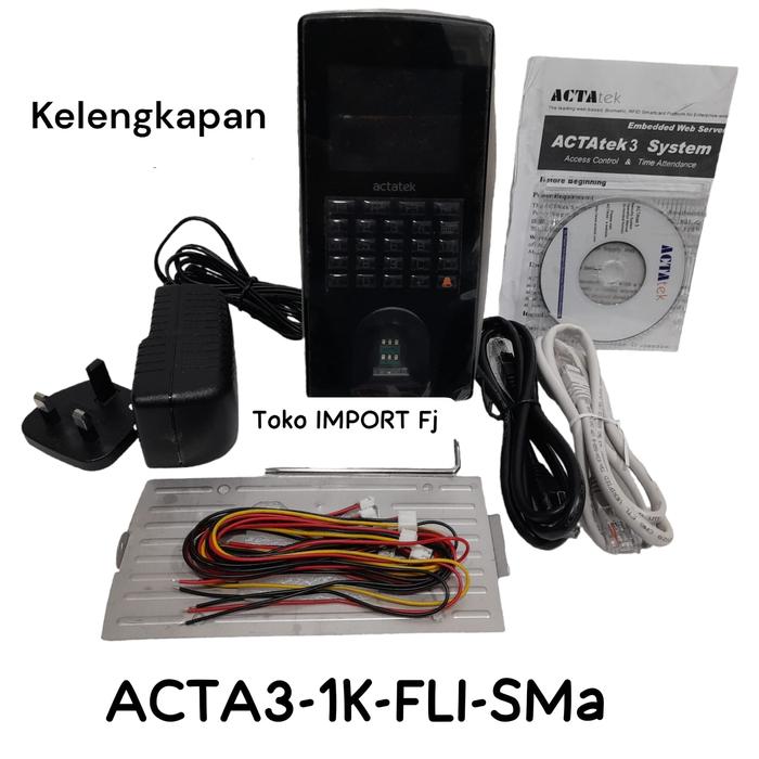Jual Mesin Akses Kontrol Absensi Fingerprint ACTATEK ACTA3-1K-FLI ...