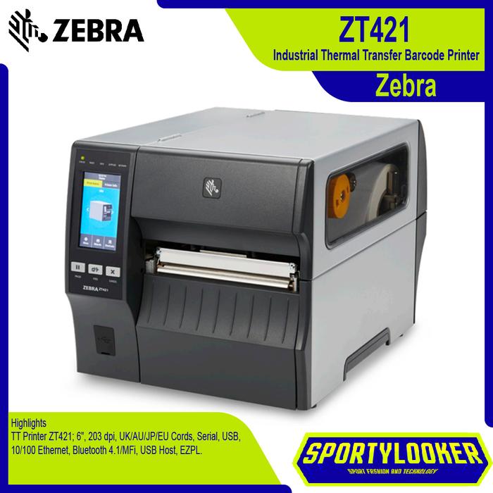 Jual Zebra ZT421 / ZT-421 / ZT 421 Industrial Barcode Printer - Kota ...
