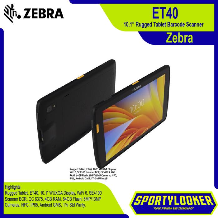 Jual Zebra ET40 10.1" Rugged Android Tablet PDT Barcode Scanner - Kota ...
