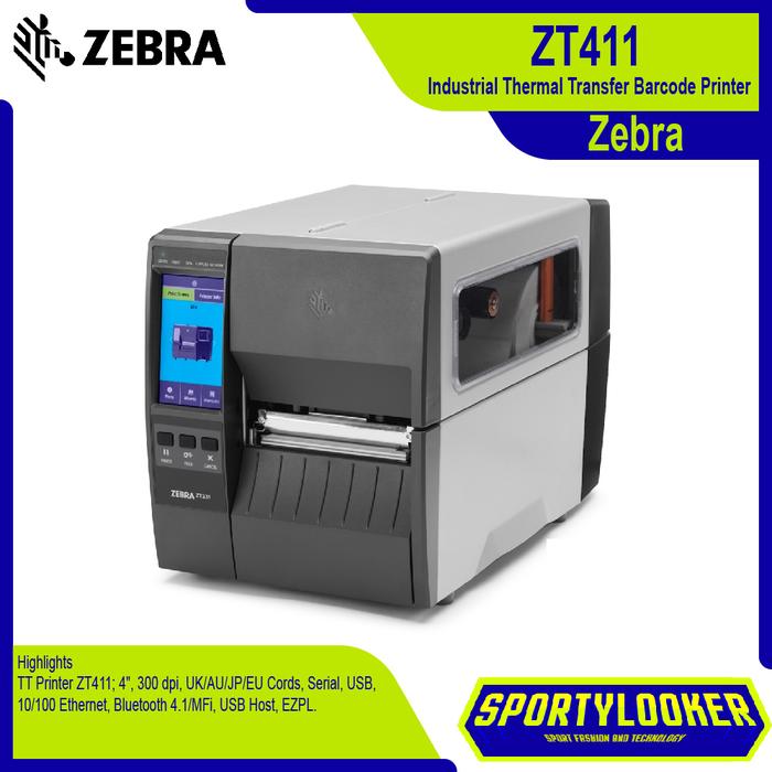 Jual Zebra ZT411 / ZT-411 / ZT 411 300 dpi Industrial Barcode Printer - Kota Depok ...