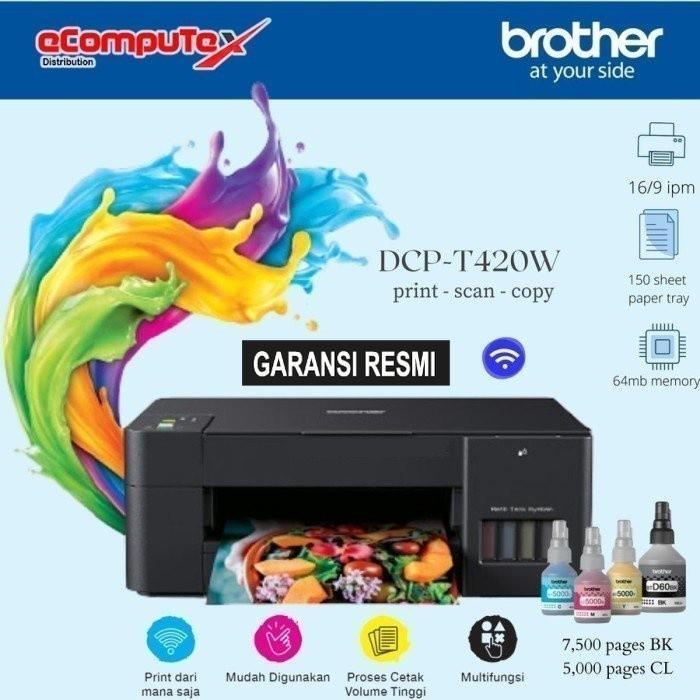 Jual PRINTER BROTHER DCP-T420W DCP T420W ALL IN ONE WIFI PRINT INFUS ...