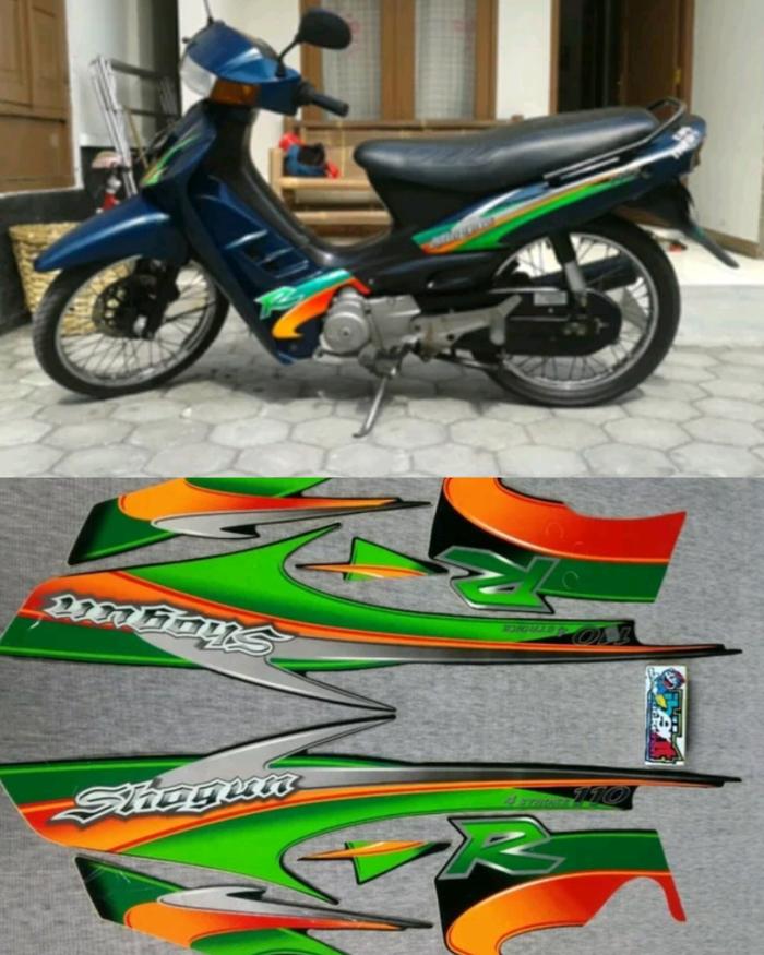 Jual STRIPING SHOGUN HIJAU 1999 2000 STIKER LIS SUZUKI POLET - Kab ...