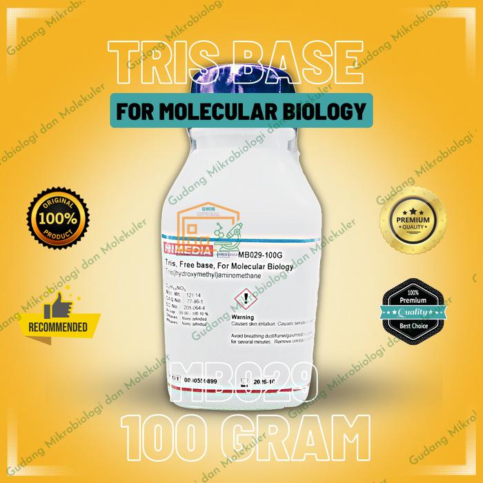 Jual Tris base | C₄H₁₁NO₃, for Molecular Biology, 100 gram - Kab. Bogor ...