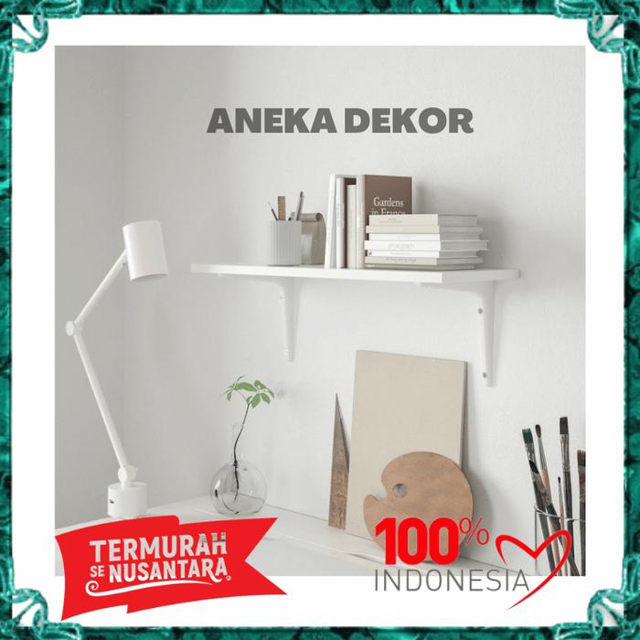 Promo Rak Rack Aesthetic Dinding Putih Minimalis Tempel Tempat Simpan ...