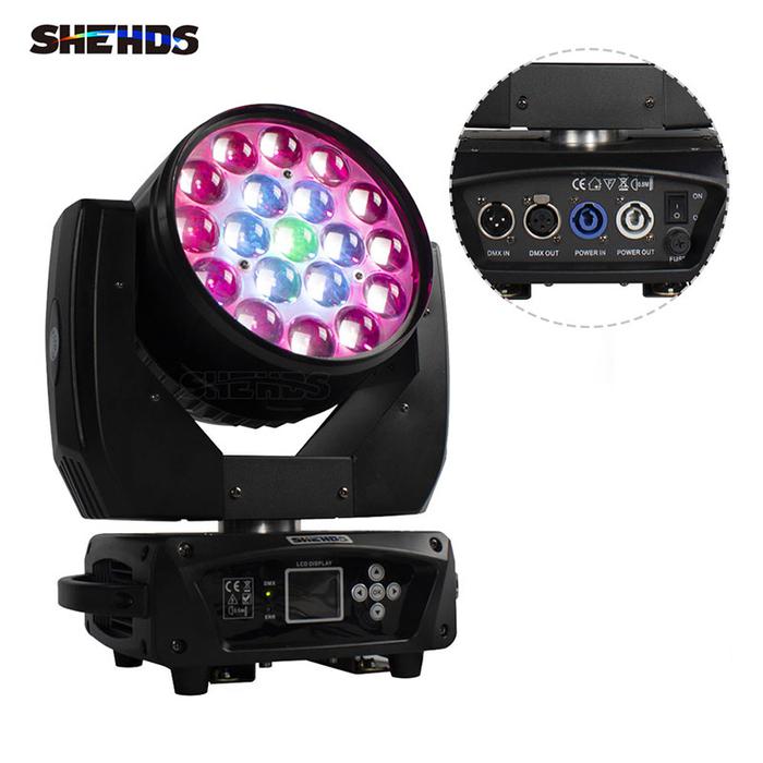 Jual SWA SHEHDS New Upgrade LED Beam+Wash 19x15W/6x15W RGBW Zoom - Kab ...